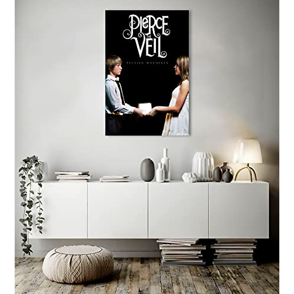 Pierce The Veil Posters Selfish Machines Album Cover Canvas Art Wall Pictures for Modern Office Prints 12" x 18" Unframed WXHYZZ