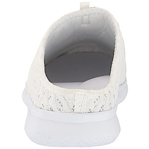 Propét Women's TravelBound Slide Sneaker, White Daisy, 6.5 XX-Wide