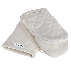Rae Dunn Mini Oven Mitts Heat Resistant, Quilted Cooking Gloves for Cooking, Grilling, Baking, Kitchen Décor, Home Essentials