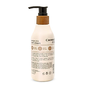 Oliology Coconut Oil Curl Cream - Defines & Enhances Curls & Waves | Botanically Infused | Conditions & Reduces Frizz | Made in USA, Cruelty Free & Paraben Free (8.5oz)