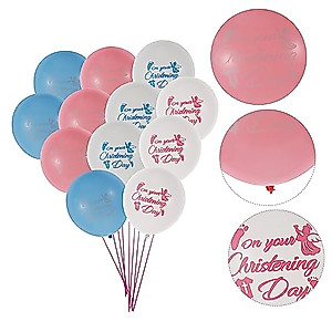 Abaodam Pink Balloons 80 Pcs balloon pink decor blue decor kids decor garland decor pink ballons baby baptism decorations christening day party supplies emulsion boy wreath Blue Balloons