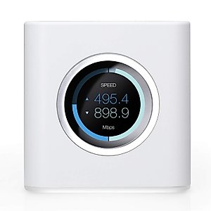 AmpliFi HD Wifi Router by Ubiquiti Labs, Seamless Whole Home Wireless Internet Coverage, HD Wifi Router with Touchscreen Display, 4 Gigabit Ethernet, 1 WAN Port, Ethernet Cable, Expandable Mesh System