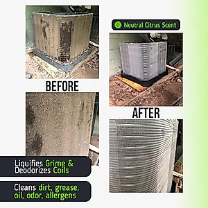 Leak Saver HVAC GUYS Foam Blaster Air Conditioner Cleaner - AC Coil Cleaner Foaming No Rinse Formula - Coil Cleaner for AC Unit Condenser and Evaporator Coil Cleaner - Neutral Citrus Scent