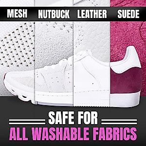 Pink Miracle Shoe Cleaner Kit Bottle Fabric Cleaner for Leather, Whites, and Nubuck Sneakers (8 Oz)