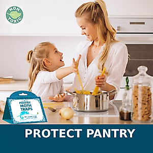 2024 All-New Moth Traps - Multi 4 Pack Bundle (2 Pantry and 2 Clothes) Magic Moth Catch, Safe & Odor-Free Protect Kitchen, Wardrobe, Closet