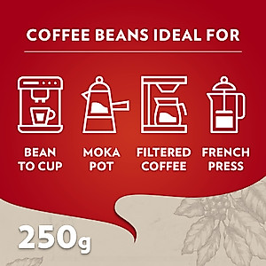 Lavazza Qualita Rossa Medium Roast Full-bodied & Rich Flavour Coffee Beans 250g