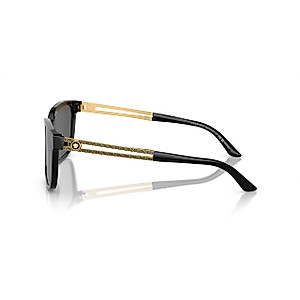 Versace Man Sunglasses Black Frame, Grey Lenses, 58MM