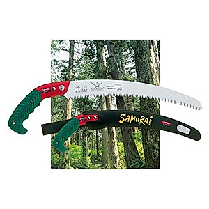 Samurai Ichiban 13" Curved Pruning Saw with Scabbard (GC-330-LH)
