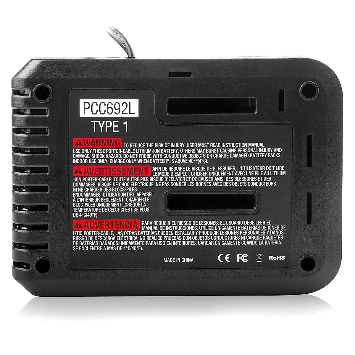 Quick Charger [for Porter-Cable 20V MAX] & [for Black+Decker 20V MAX] Lithium Battery PCC680L PCC681L PCC682L PCC685LP PCC699L and Battery LBXR20 LBXR2020 LBX4020