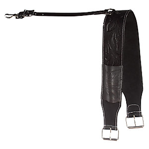 Acerugs PREMIUM WESTERN LEATHER BACK CINCH HORSE TACK DARK OIL with CONNECTOR STRAP (Standard)