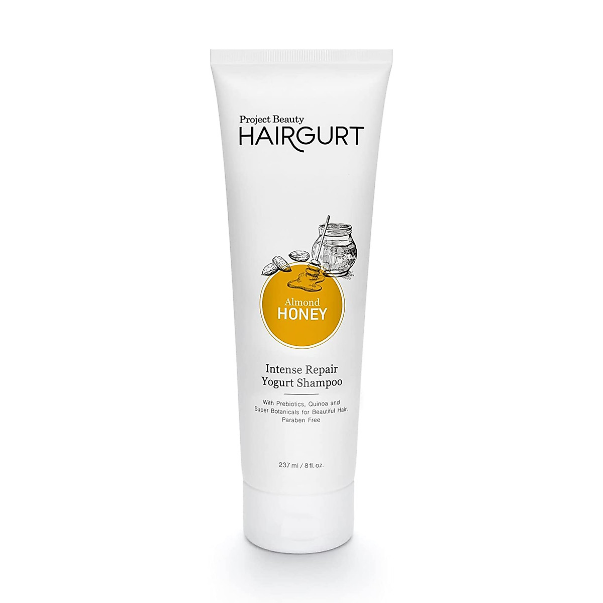 Hairgurt Natural Intense Repair Yogurt Shampoo For Women With Frizzy, Dry, Damaged Hair. For The Appearance Of Noticeably Thicker, Fuller Hair. Even On Color Treated Hair. Sulfate-Free (237 ml / 8 oz)