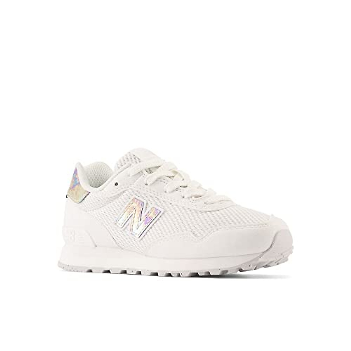 New Balance Kid's 515 V1 Lace-up Sneaker, Reflection/Grey Matter/White, 1 Little Kid