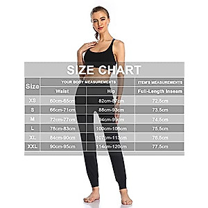 MOVE BEYOND Women's Buttery Soft Yoga Joggers 4 Pockets High Waist Lightweight Sweatpants Running Lounge Pants, Black, M