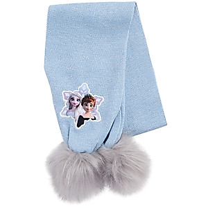 Disney Girls' Insulated Snow Glove Set – Minnie Mouse or Frozen Winter Hat, Scarf, and Mitten or Gloves (Toddler/Little Kid), Size Age 4-7, Froze Glove