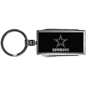 NFL Siskiyou Sports Fan Shop Dallas Cowboys Multi-tool Key Chain, Black One Size Black