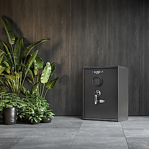 Barska Digital Keypad Home & Office Steel Security Safe Lock Box with Deadbolts - 1.45 Cu Ft Deluxe