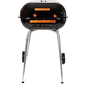 Americana The Swinger with an adjustable six-position cooking grid in black