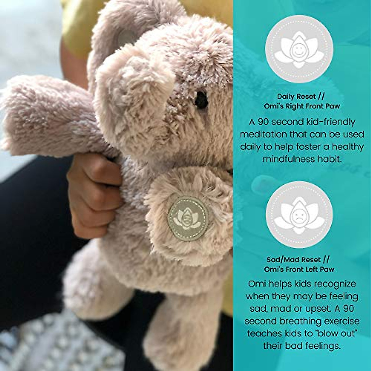 Omi The Elephant Meditation Toy - Learning Toys - Educational Toys - Mindfulness for Kids - Meditation Tools - Social Emotional Learning Toys - Mindful Kids - Calm Down Toy - Emotional Regulation Toys