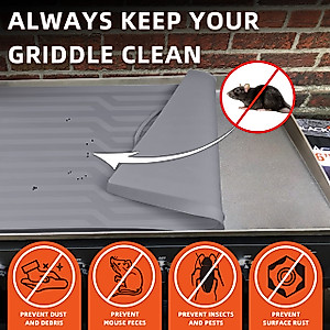 Silicone Griddle Mat for Blackstone 36 Inch Griddle - Griddle Cover Accessories for Blackstone - Keep Your Grill Clean - Protect Griddle from Small Animals, Debris, and Rust