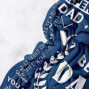 Henazin Gifts For Dad, Fathers Day Blankets For Dad, Dad Birthday Gift, Dad Gifts, Dad Throw Blanket 50"X60", Best Gift For Dad, Best Dad Ever Gifts, Dad Gifts From Daughter, Father Gifts, Daddy Gifts
