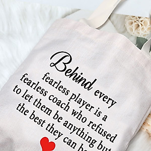 G2TUP Coach Thank You Gifts Best Coach Ever Cosmetic Bag Appreciation Gift Birthday Graduation Gift Idea for Coach (Best Coach Ever Tote)