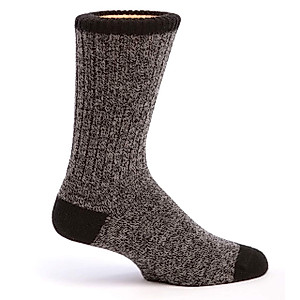 WARRIOR ALPACA SOCKS - Unisex Base Camp Alpaca Wool Hiking Socks for Men & Women - Black/Cinder X-Large