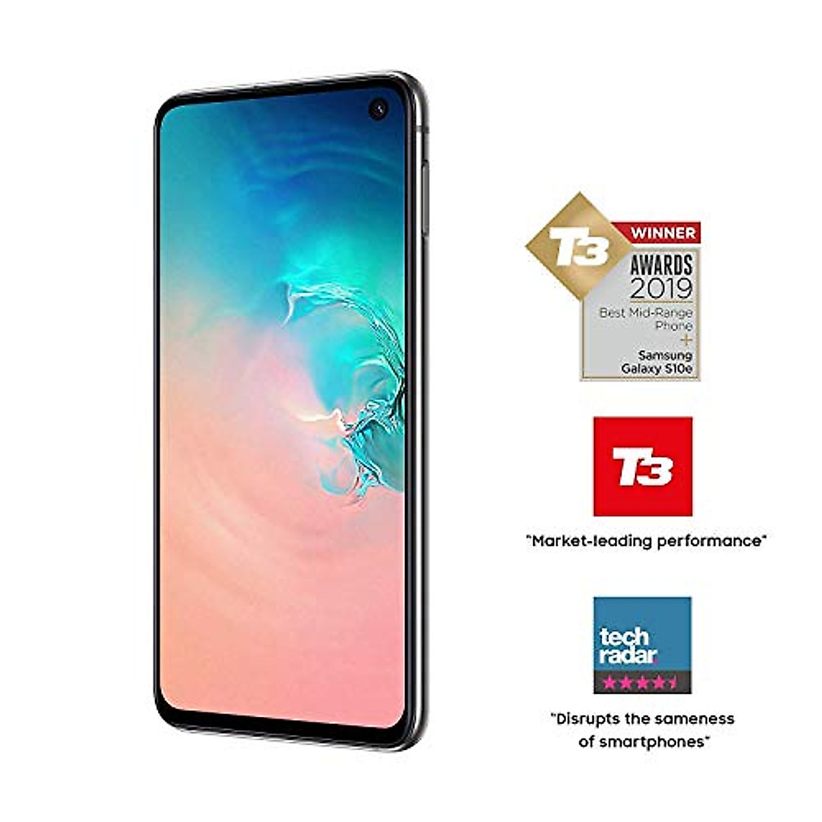 Samsung Galaxy S10e 128GB SM-G970F/DS Hybrid/Dual-SIM (GSM Only, No CDMA) Factory Unlocked 4G/LTE Smartphone - International Version No Warranty (Prism White)