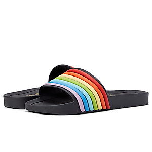 Melissa Shoes Beach 3DB Rainbow AD Black Rainbow 6 M