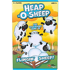 Fat Brain Toys Heap-O-Sheep - Game of Catapulting Sheep, 6 to Adult, 2 to 4 Players