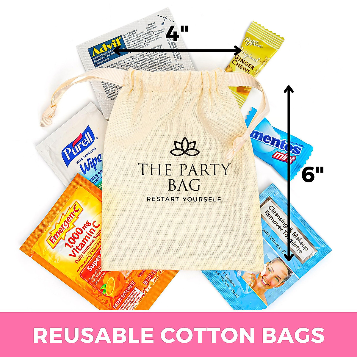 1 Pre-Filled Party Kit for Bachelorette Party Favors, Birthdays, Bridal Showers & Wedding Party Favors | 6 Pcs Premium Bulk Bachelorette Kit Supplies, Items & Bags for Adult Kit (1 Kits)