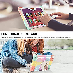 iPad 10.2 Case, iPad 9th Generation Case, GaoBao iPad 8th Generation Case with Butterfly Wings Kickstand Pencil Holder Protective Kids Friendly Silicone Case for iPad 9th/8th/7th Gen (2021/2020/2019)