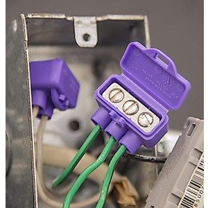 King Innovation 95145 AlumiConn Wire Connector, 1000 pk, Purple, Count