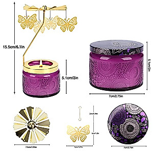 HADM Mothers Day Gifts Butterfly Gifts for Women Rotating Scented Candles Set Romantic Gifts Unique Candle Gifts Birthday Anniversary Valentines Day Gifts for Her,Him,Friends,Mom and Wife