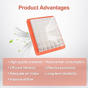 KLWZH 17211-Z8B-901 Air Filter for Honda GCV160LAO GCV190LA GC190LA HRR216 HRB216 HRB217 HRC216 HRS216 HRT216 HRX217 HRZ216 Lawn Mower EB2800I EG2800I Generator Air Filter