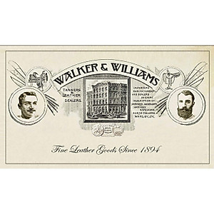 Walker & Williams DLX-215 Antiqued Black Finish Padded Guitar Strap with Metal Studs For Acoustic, Electric, And Bass Guitars