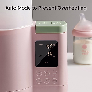 Bc Babycare Fast Baby Bottle Warmer, Intelligent Heating Constant Temperature Milk Warmer for Baby, Bottle Warmer for Breastmilk and All Bottles (Pink)
