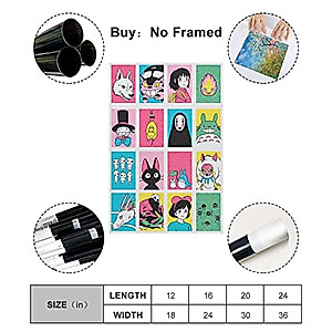 ABOUTKk Anime Poster Canvas Wall Art Gift Idea Decor Home Posters Artworks 12x18inch(30x45cm) Lwebecn