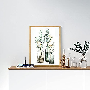 Art Knitting Paint by Number for Adults Beginner Students Kids,Ideal Gift Choice for Birthday,Anniversary or Any Festival.DIY Acrylic for Room Decor (16x20, Flowers in The Bottles No.1)