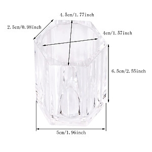 ONLYKXY 2pcs Clear Acrylic Toothpick Holder Elegant Clean For Home Kitchen Storage Gadgets Creative Portable Toothpick Box (Rhombu)