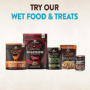 Wellness CORE Grain-Free High-Protein Dry Dog Food, Natural Ingredients, Made in USA with Real Meat, All Breeds, For Adult Dogs (Ocean Whitefish, Herring & Salmon, 26-Pound Bag)