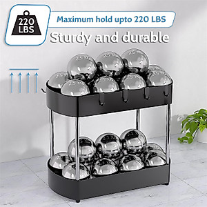 JZVXX 2 Pack Under sink organizers and storage, Bathroom kitchen cabinet organizer, Anti Rust- Hydrophobic design- Extra large volume- Black(zwj-hs-2)