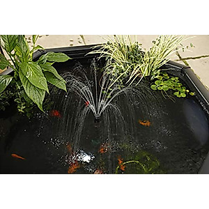 Pennington Aquagarden, Complete Raised Window Pond Kit - Octagon, Water Feature Pool, Includes Inpond 5 in 1 300 Pond & Water Pump with UV Clarifier, 106 Gallon Decking Pond, Three Fountain Displays,