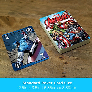 AQUARIUS Marvel Avengers Playing Cards - Avengers Themed Deck of Cards for Your Favorite Card Games - Officially Licensed Marvel Comics Merchandise & Collectibles