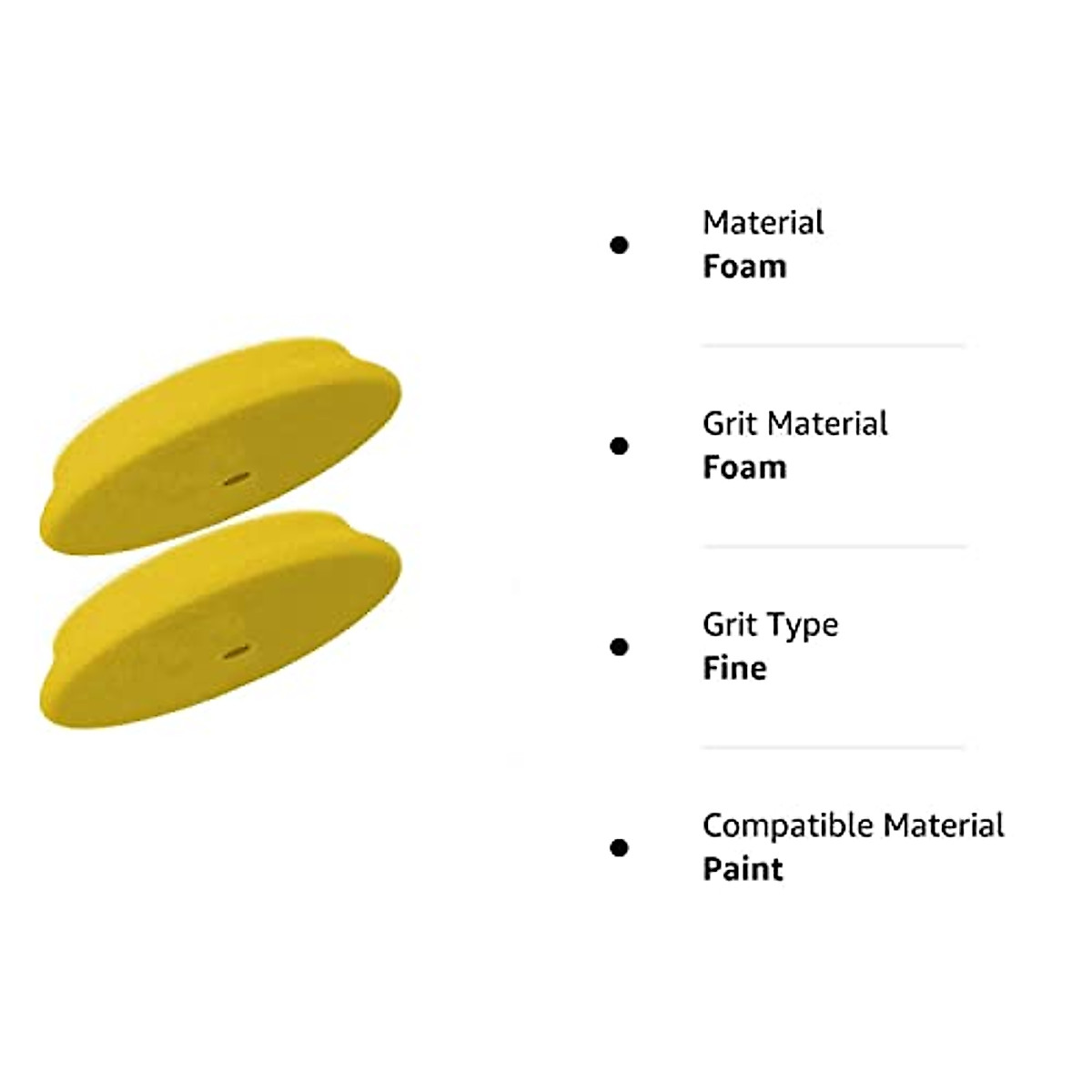 RUPES D-A Fine High Performance Fine Polishing Foam Pad 2-Pack