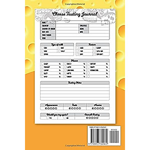 Cheese Tasting Journal: Cheese Log Book 6"x9" (120 Pages): A Cheese Lover's Tracker Notebook with Checklists , Reviews & Ratings