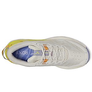 Mizuno Women's Wave Daichi 7 Roxy Running Shoe, Snow White-Limeade, 7