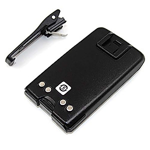 (2-Pack) 7.2V Ni-MH Replacement Battery for Motorola Radios MagOne BPR40 A8 PMNN4071 PMNN4071A PMNN4071AR Walkie Talkies with Belt Clip