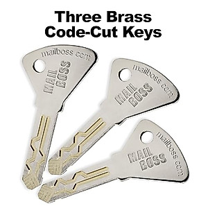 Mail Boss 7205 Package Master Curbside Locking Security Mailbox | Granite 21.5 x 12 x 16.5 inches