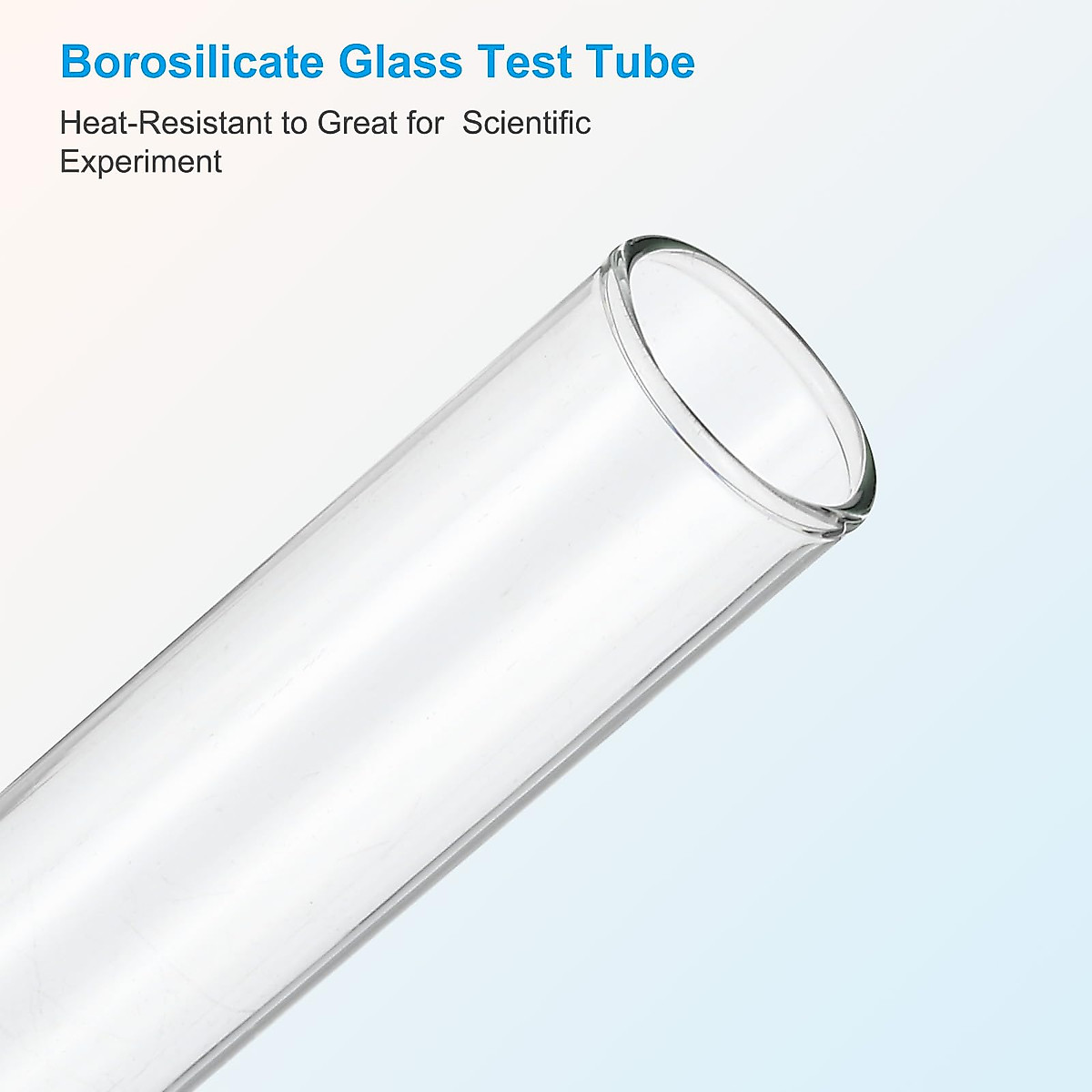 PATIKIL 20ml Test Tubes, 20pcs 5.91x0.79in Glass Clear Round Bottom Test Tube Containers for Bead Party Candy Bath Salt Storage Scientific Experiment Plant Propagation