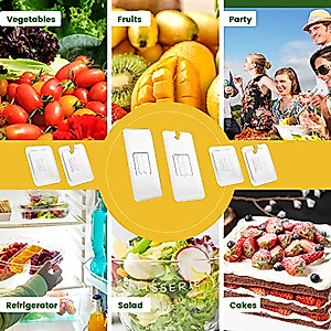 FSUON 6-Pack 1/6 Size Polycarbonate Universal Handled Food Pan Lid, Clear